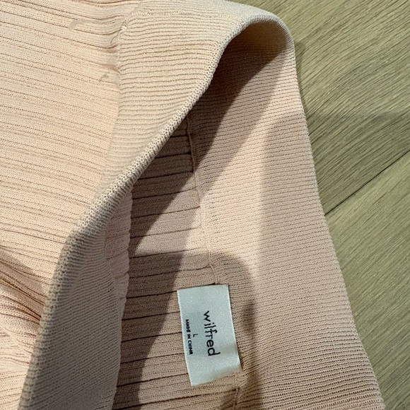 Wilfred | Skirts | Wilfred Blush Ribbed Pencil Skirt | Poshmark